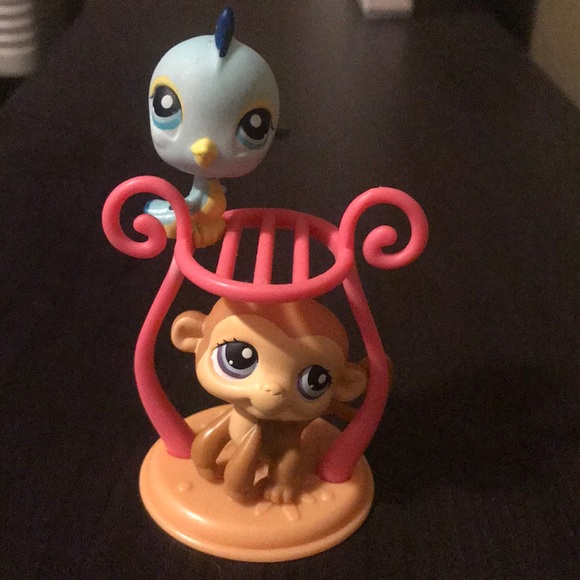 Hasbro | Other | Littlest Pet Shop Monkey And Parakeet | Poshmark